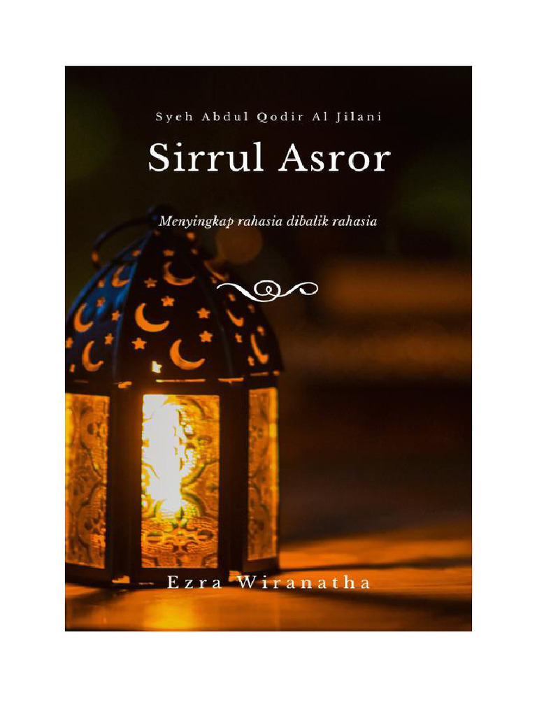 Esensi Kitab Sirrul Asror Bab 1 | PDF