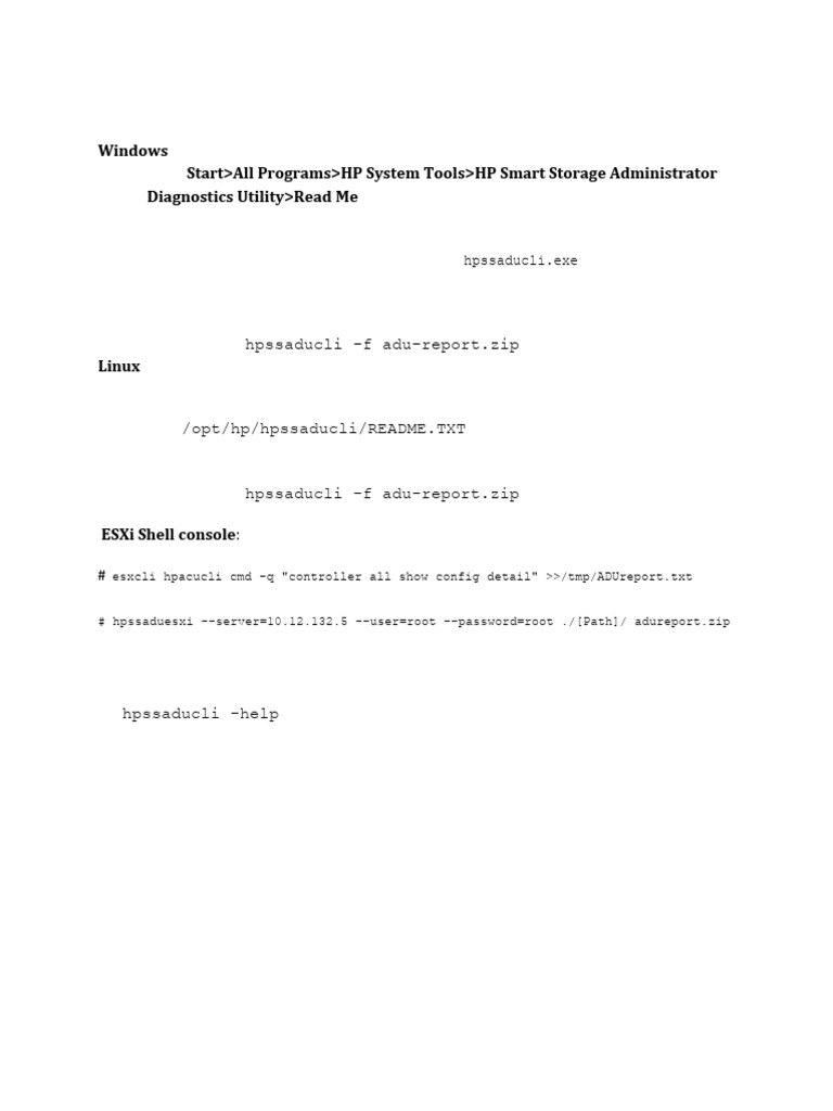 HPE ADU Report Generation Guide | PDF