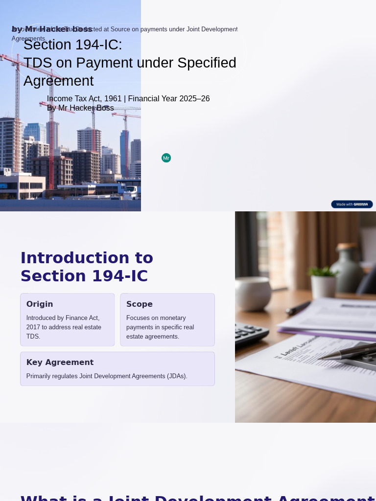 Overview of Section 194-IC TDS | PDF