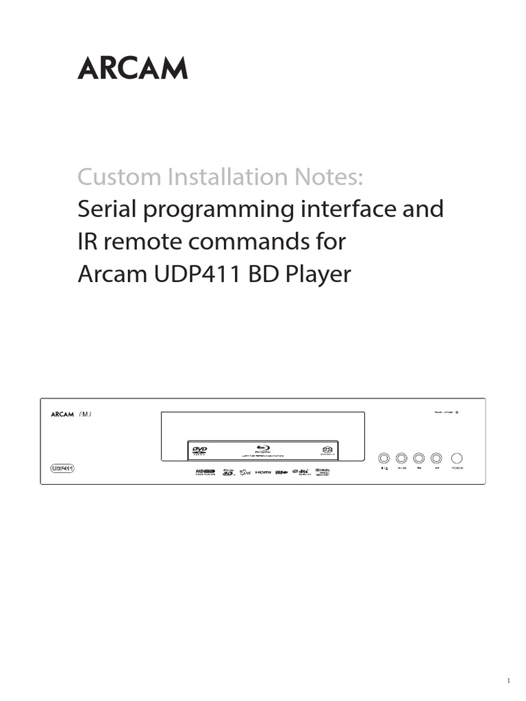 Udp411 - RS232 - SH265 - e - 1 - 070814 - Ir Codes | PDF | Compact Disc ...