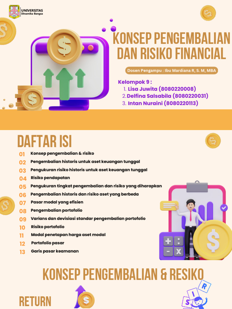 Pengembalian dan Risiko Investasi Finansial | PDF