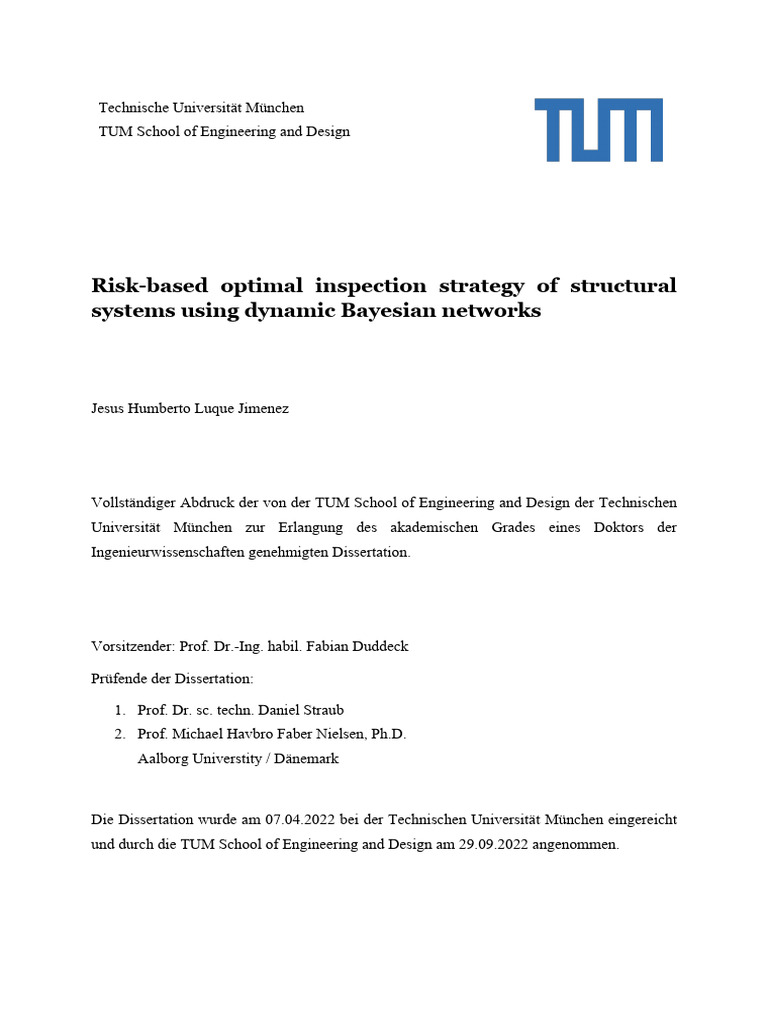 Risk-Based Optimal Inspection Strategy of Structural | PDF | Bayesian Network | Statistical ...