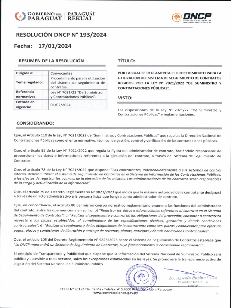 Res DNCP 193 24 | PDF