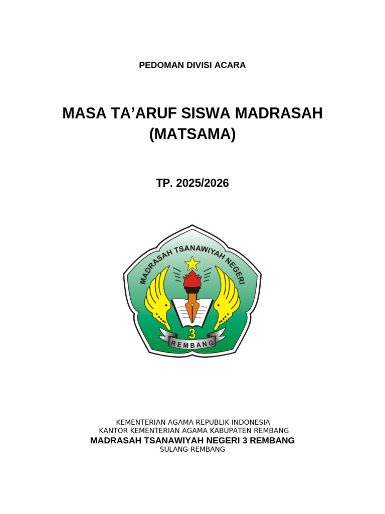 Logo Divisi Acara MATSAMA 2025/2026 | PDF