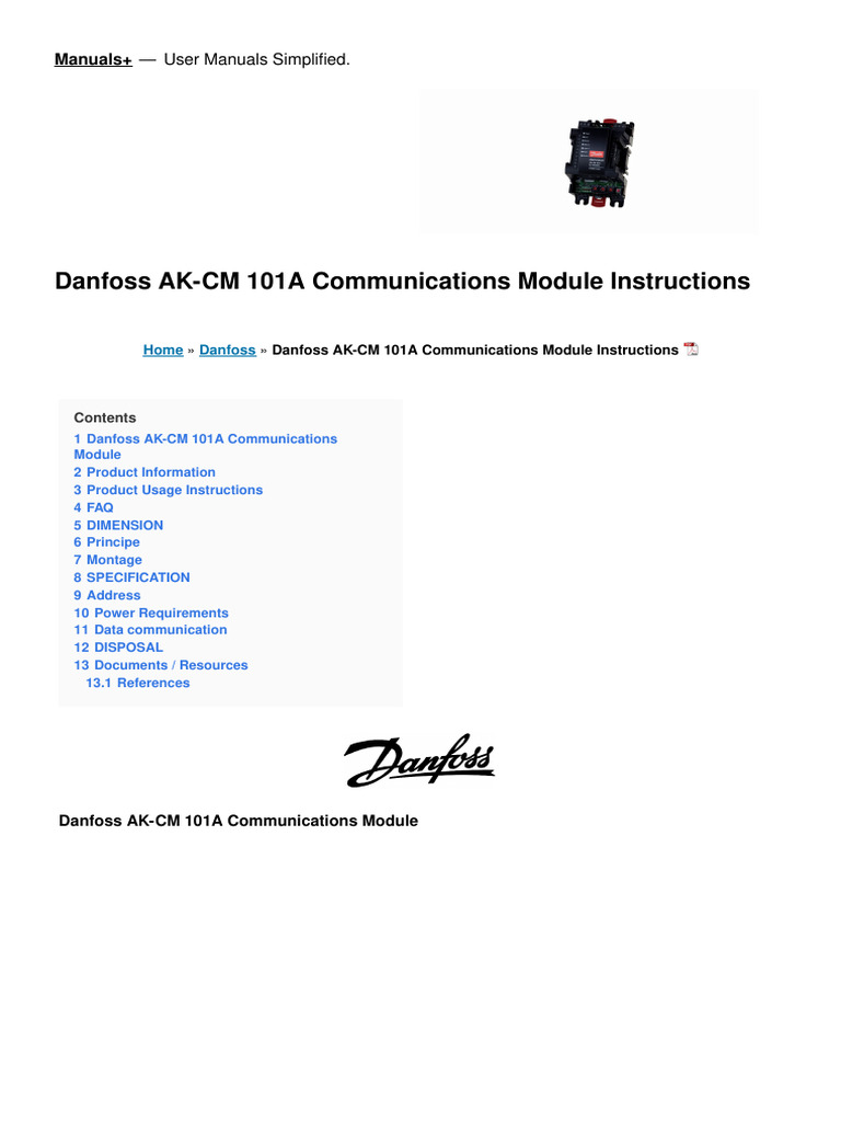 Ak CM 101a Communications Module Manual | PDF | Electrical Engineering ...