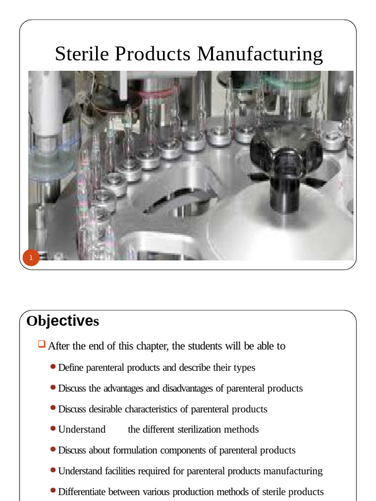 Sterile Product Industria | PDF | Sterilization (Microbiology ...
