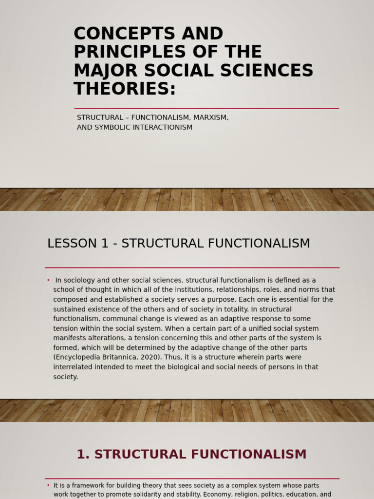 DISS - Q1 Module 5 Presentation - 3 Major Theories in Social Sciences | PDF | Marx's Theory Of ...