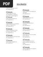 Via Crucis | PDF | Estaciones de la Cruz | Fiestas cristianas y días santos