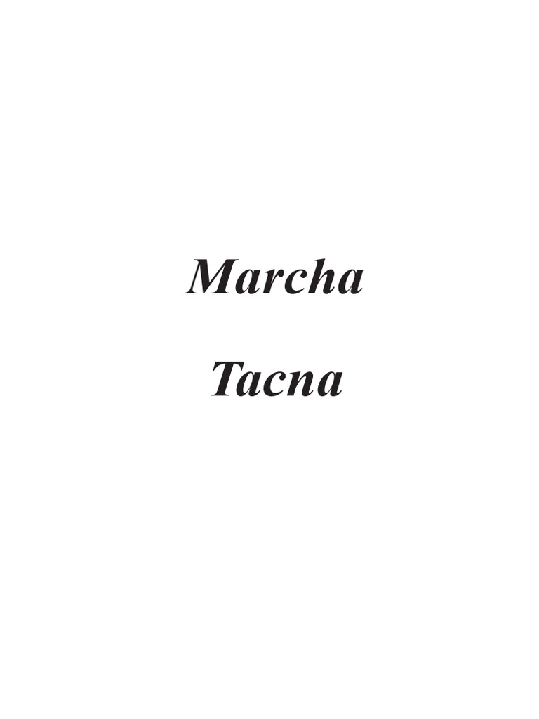 Marcha Tacna | PDF