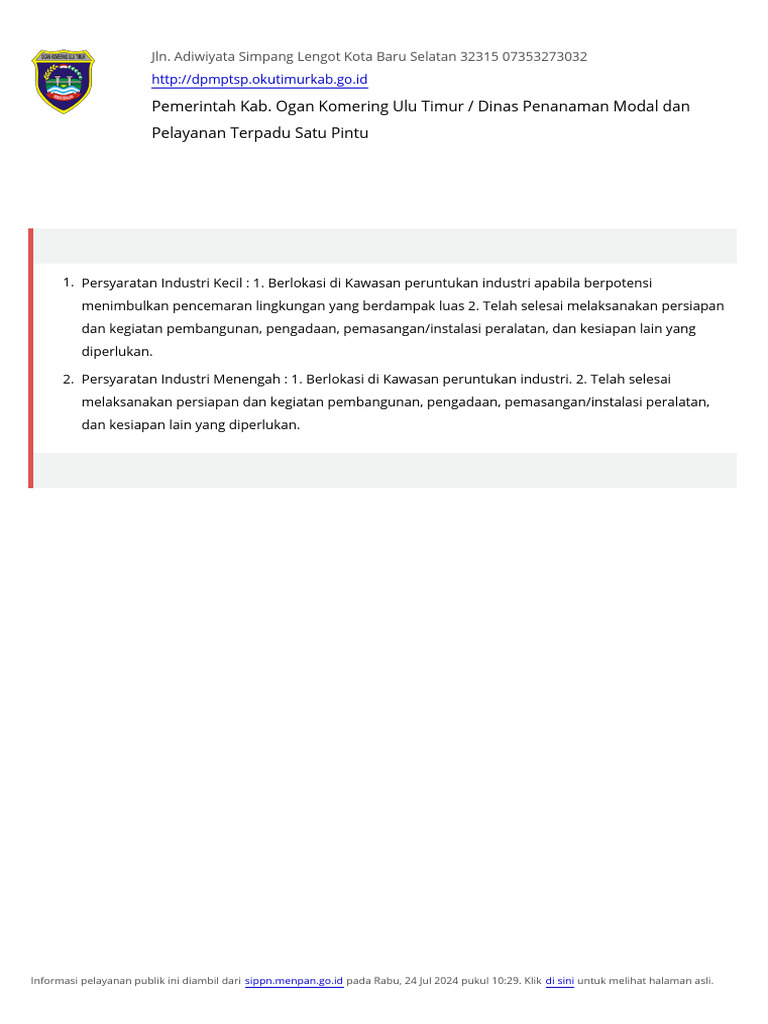 Unduh Standar Pelayanan - Perizinan Berusaha Berbasis Risiko Ber KBLI ...