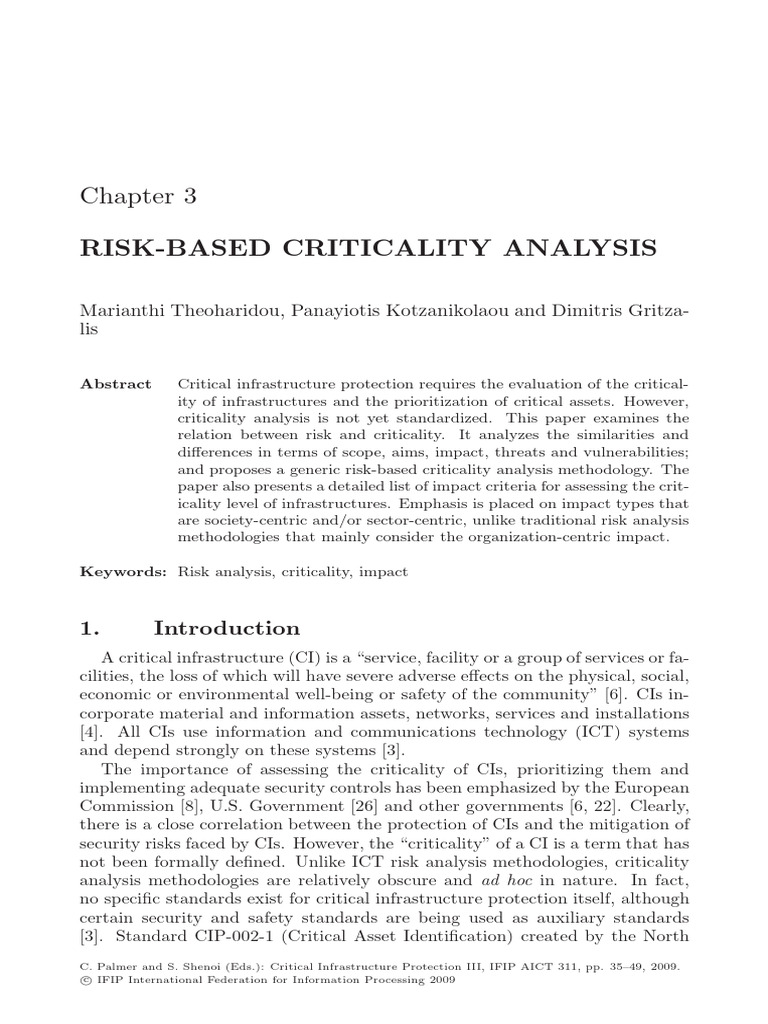 Risk Based Criticality Analysis 23y9r0yy05 | PDF | Risk | Methodology