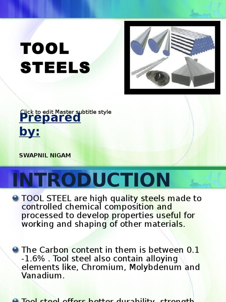 Overview of Tool Steels and Their Types | PDF | Steel | Heat Treating