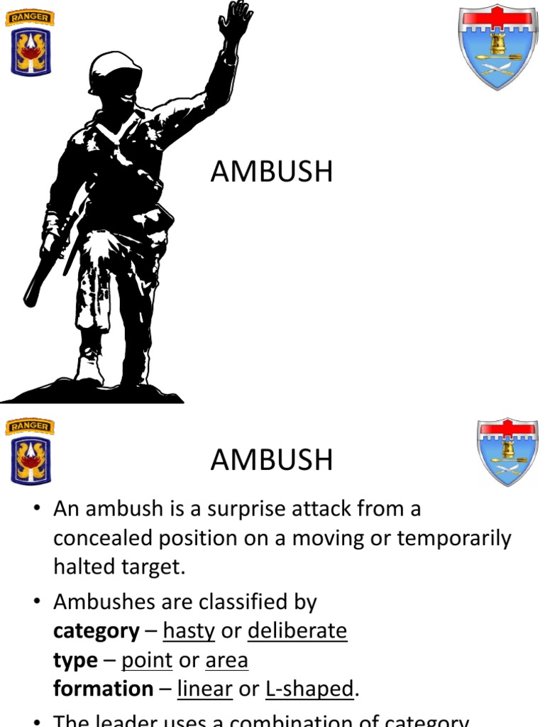 Types and Tactics of Military Ambushes | PDF | Ambush | Military Operations