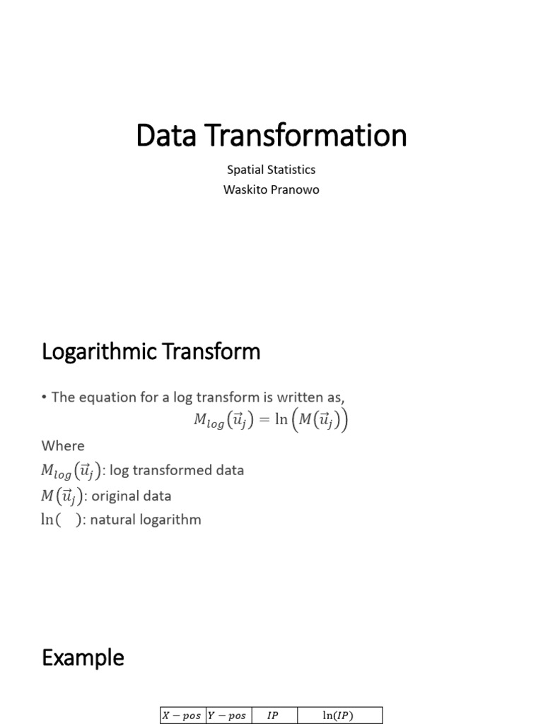 Data Transformations 2023 | PDF | Statistical Theory | Statistical Analysis