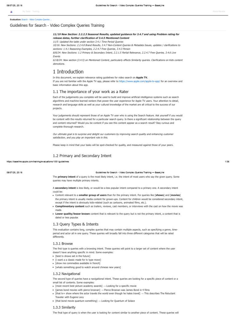 Guidelines For Search - Video Complex Queries Training - BaseLine | PDF | Information Retrieval ...