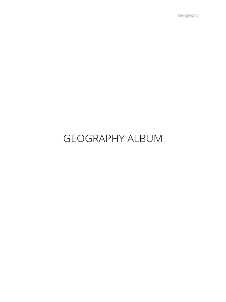 (Elementary) Geography Album For Montessori Elementary | PDF | Wound ...