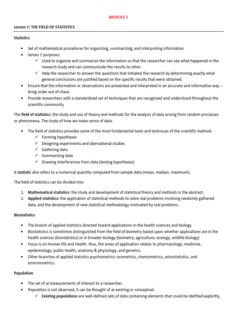 Biostat | PDF | P Value | Statistics