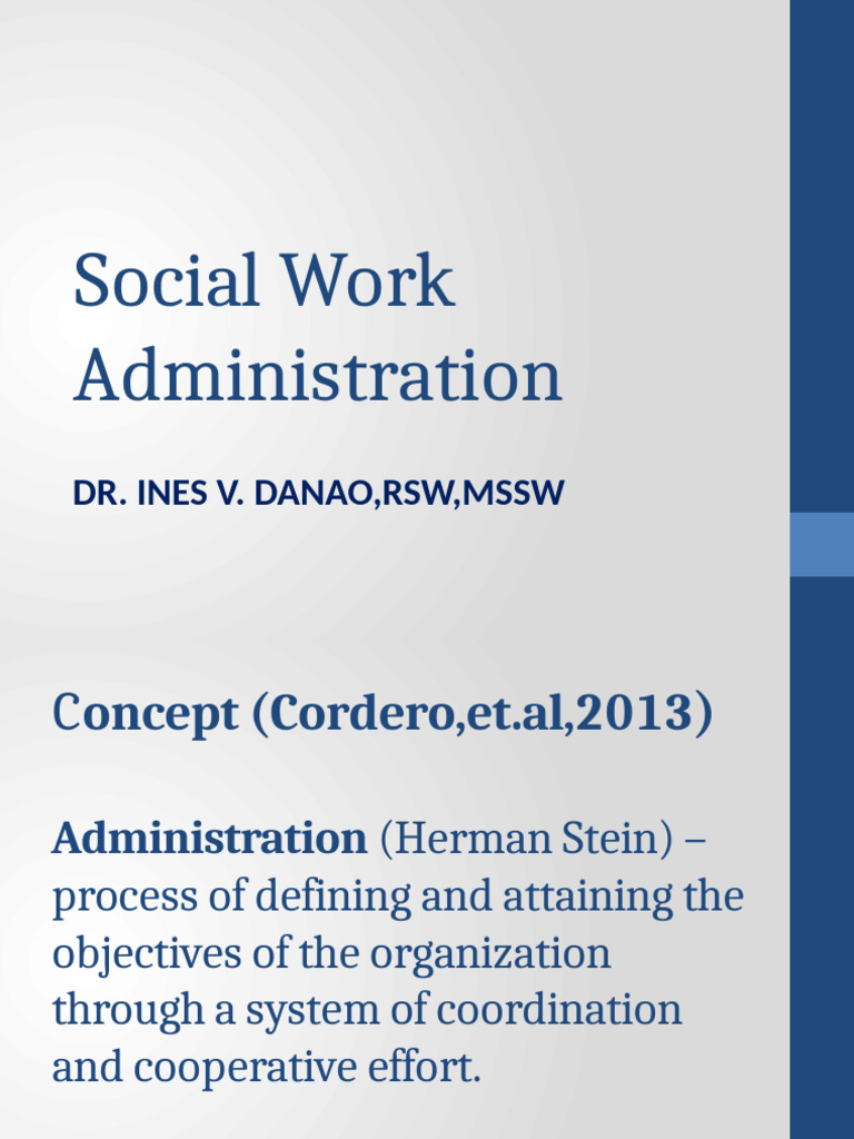 Social Work Administration | PDF | Cost Of Living | Policy