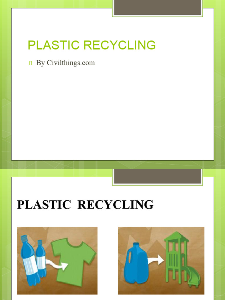 Benefits and Regulations of Plastic Recycling | PDF