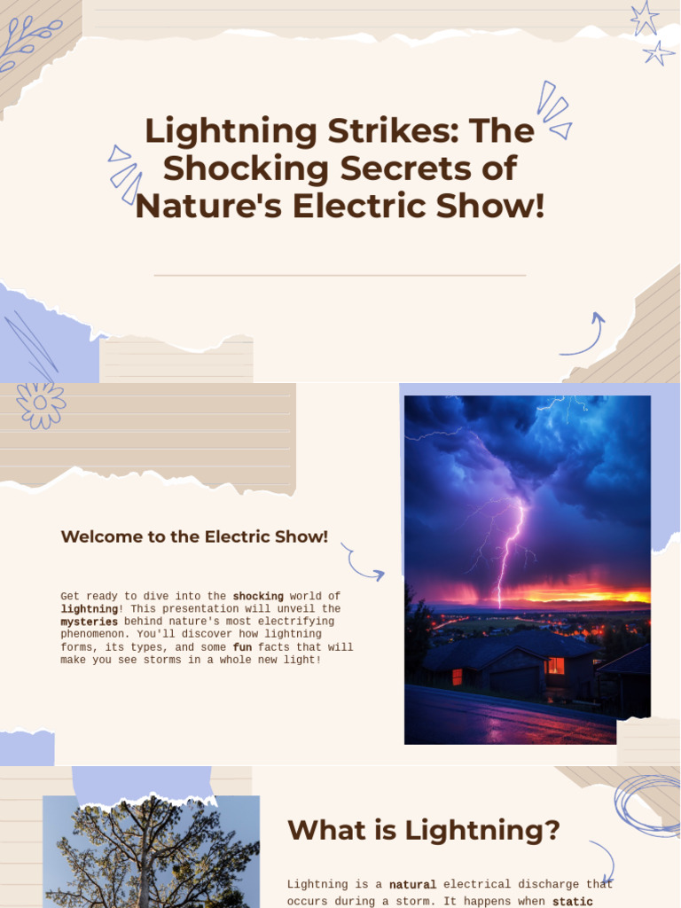 Slidesgo Lightning Strikes The Shocking Secrets of Natures Electric ...
