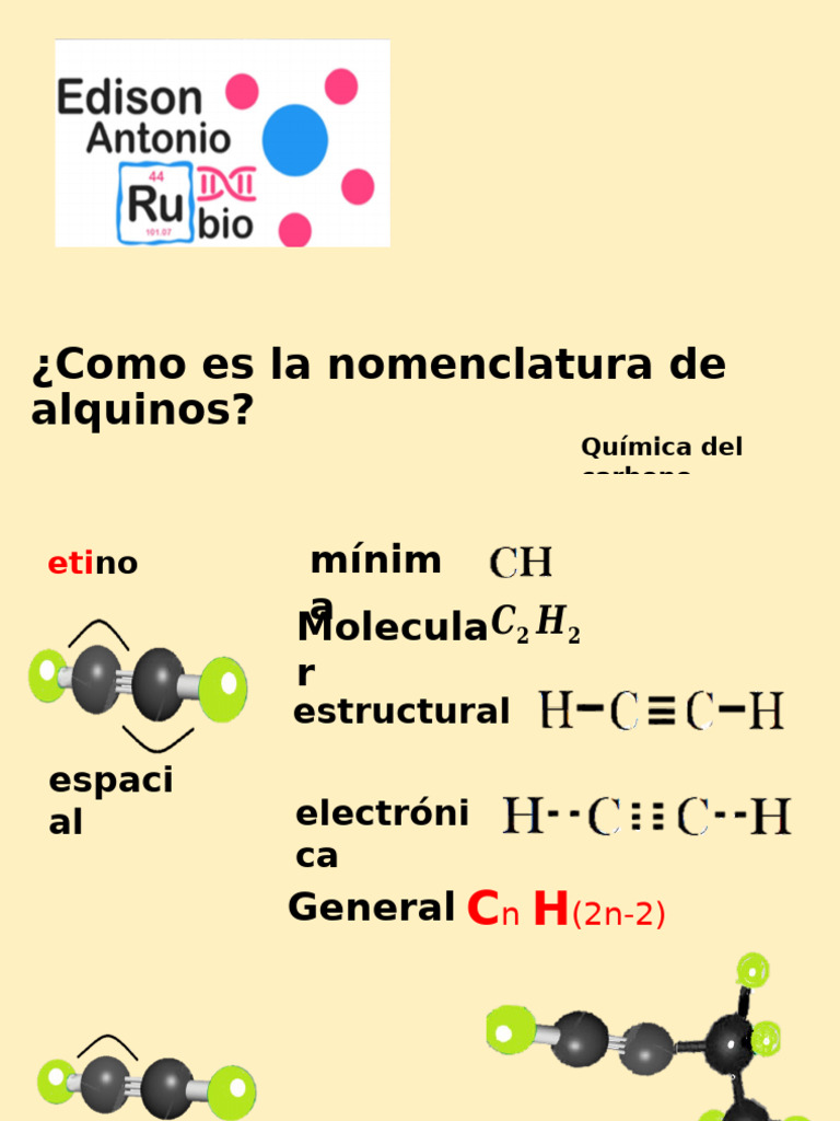 Como Es La Nomenclatura de Alquinos | PDF