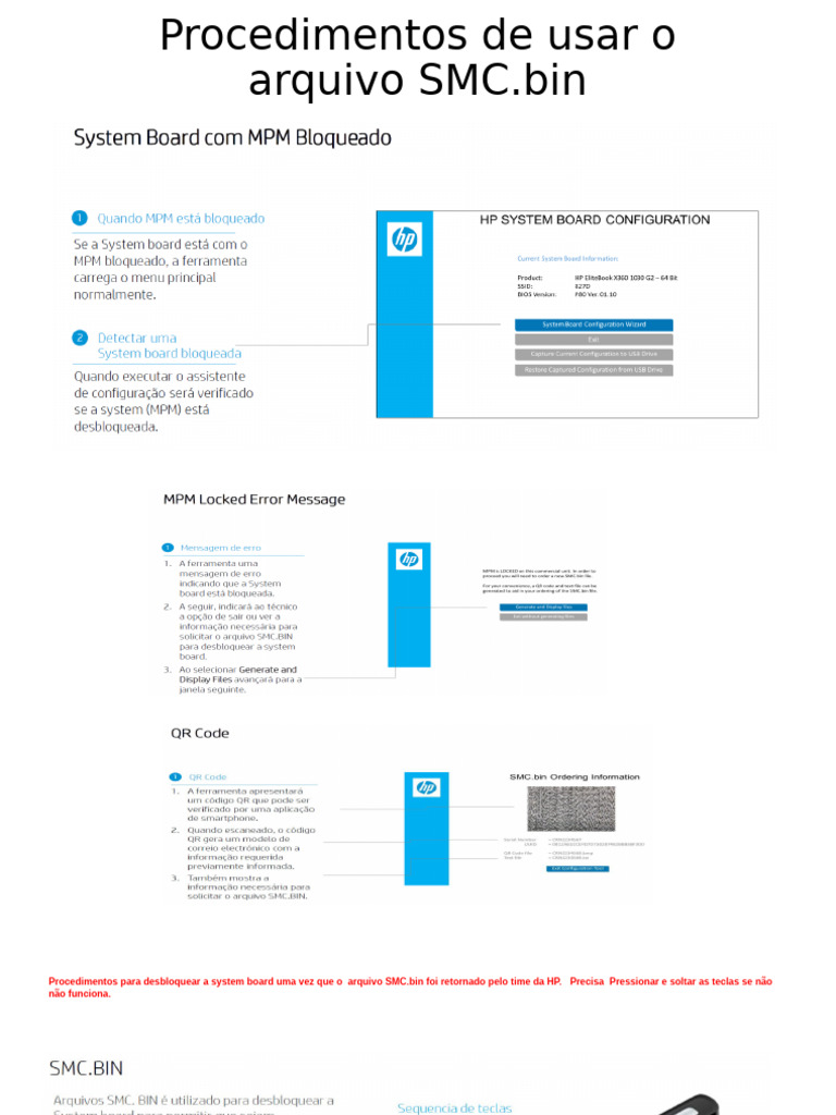 Procedimentos de Usar o Arquivo SMC | PDF