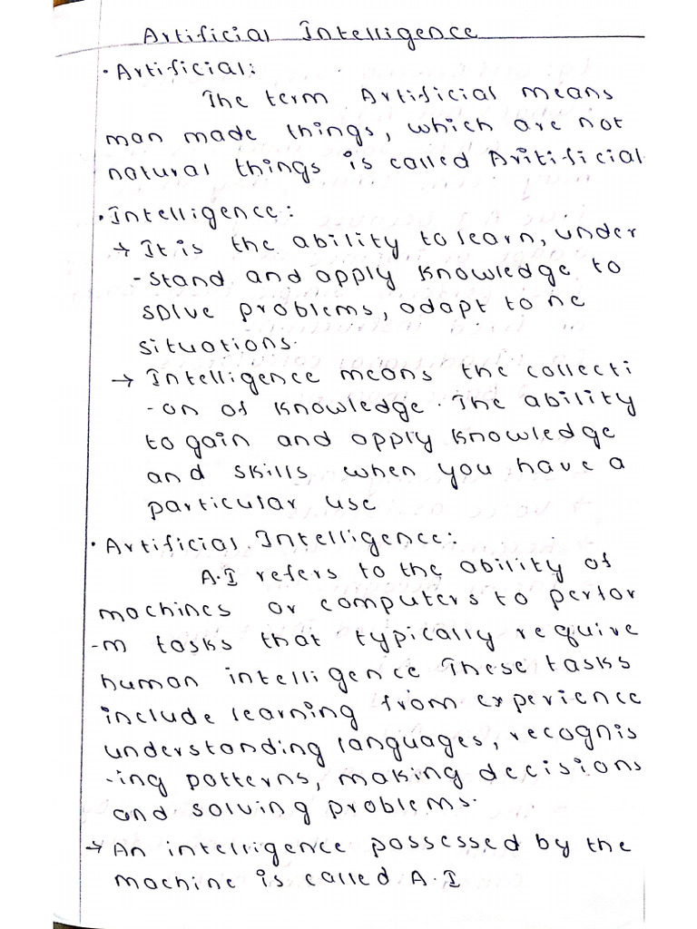 AI notes | PDF