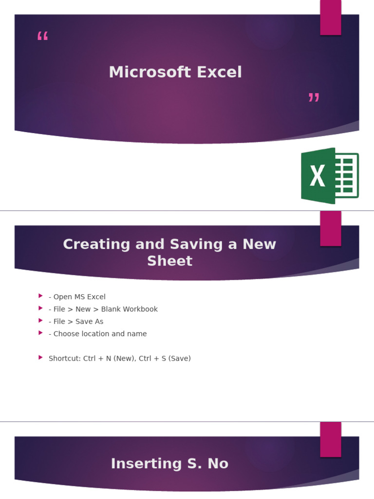 Excel Basics With Shortcuts | PDF
