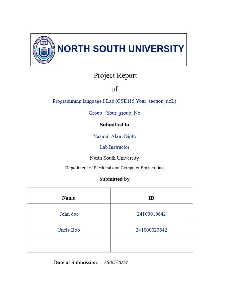 Project Report Template 1 | PDF | Use Case | Usability