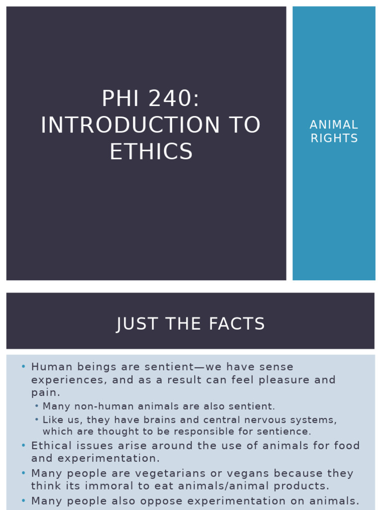 Animal Rights and Ethical Considerations | PDF | Utilitarianism ...