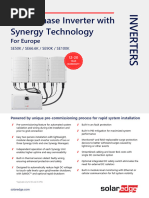 SolarEdge SE25K/SE30K/SE33.3K Inverter Specs | PDF | Power Inverter ...