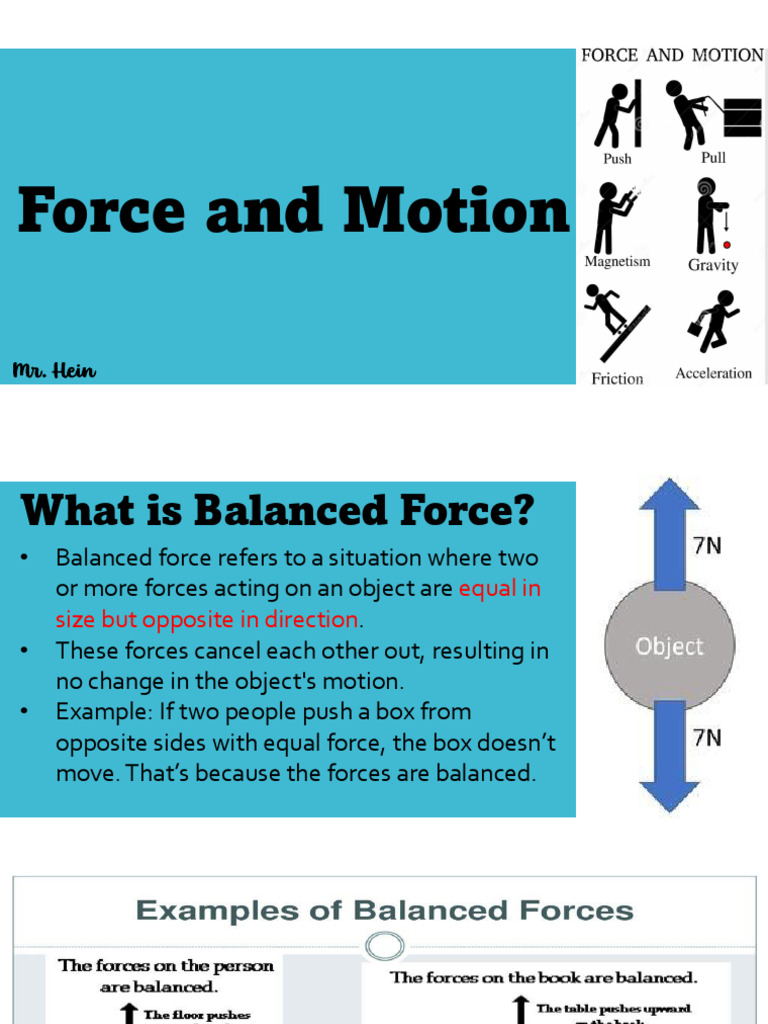 Yr8 (Force and Motion) | PDF