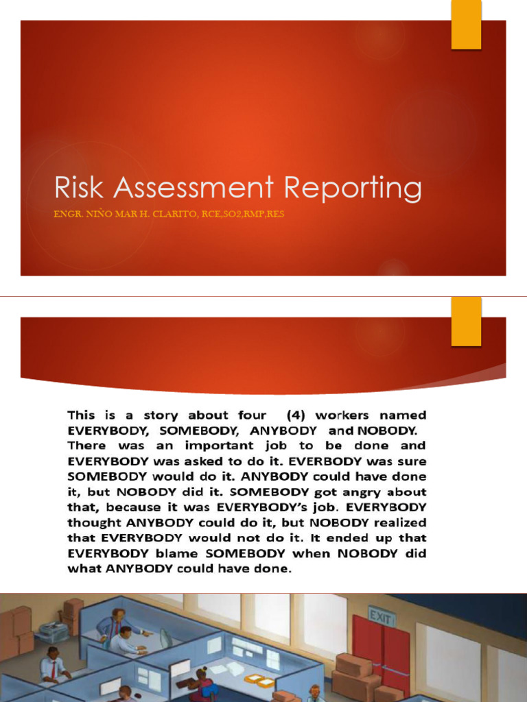 Risk Assessment Reporting | PDF