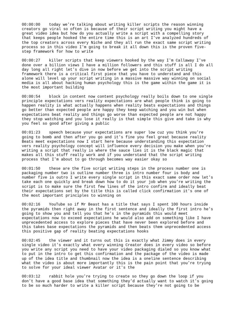 Five Steps to Write Engaging Scripts | PDF | Knowledge