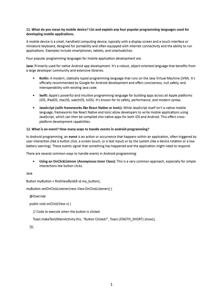 Mobile | PDF | Android (Operating System) | Mobile App