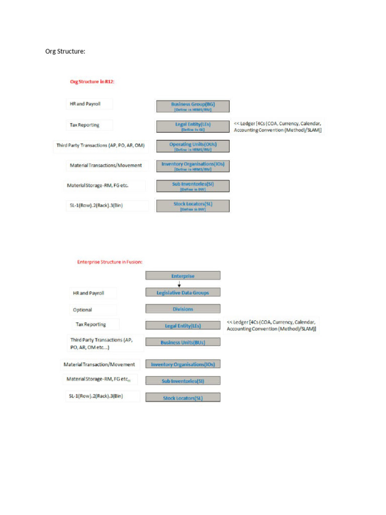 Fusion Org Structure | PDF