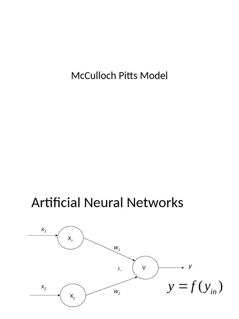 Mcculloch Pitts Final | PDF | Statistical Classification | Learning