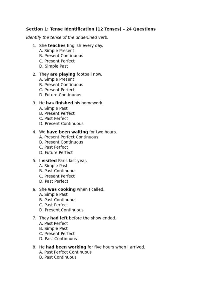 Passive Voice Test Preparation | PDF | Perfect (Grammar) | Grammar