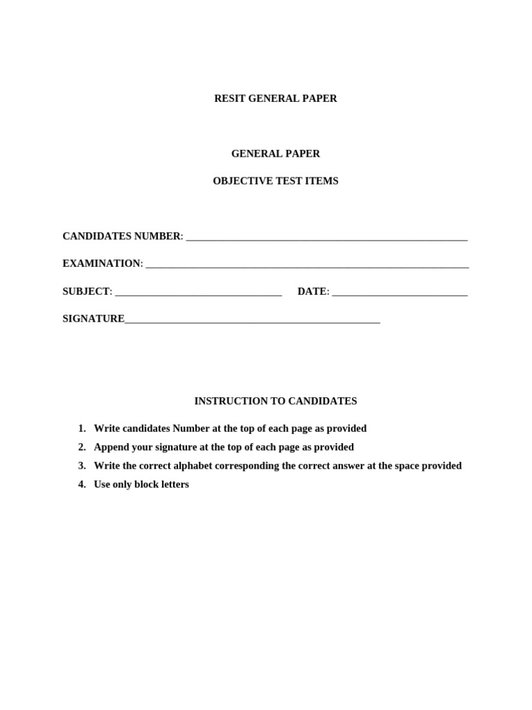 2017 Gen Paper Resit Ans Sammy | PDF | Miscarriage | Defamation