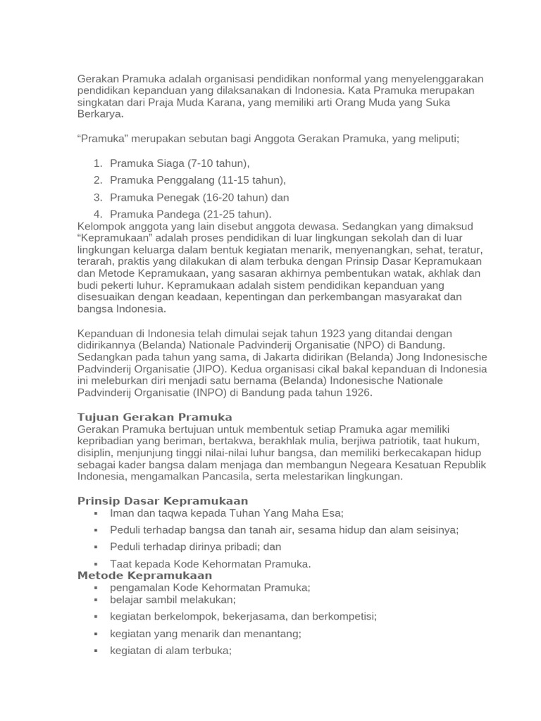 Materi Pramuka | PDF