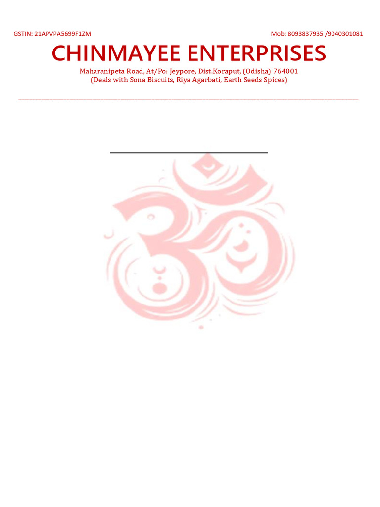 Chinmayee Enterp | PDF