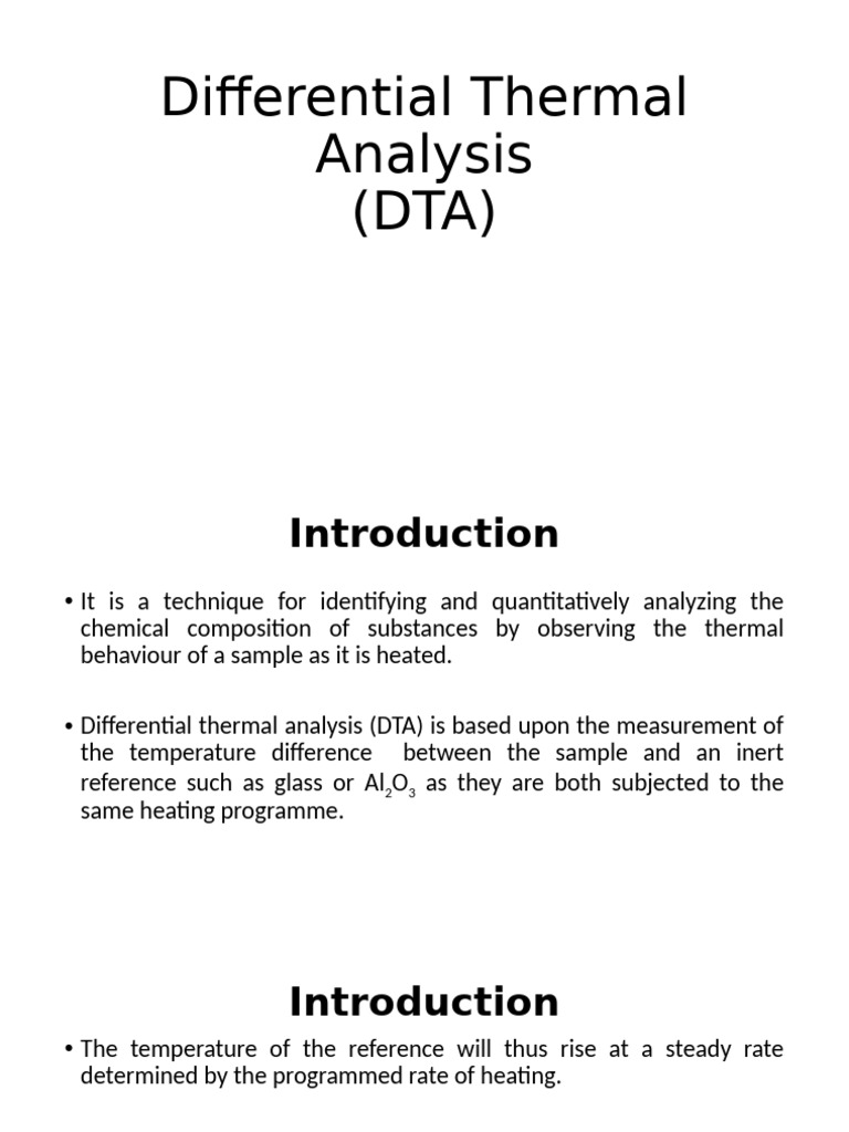 Differential Thermal Analysis | PDF | Thermal Analysis | Thermocouple