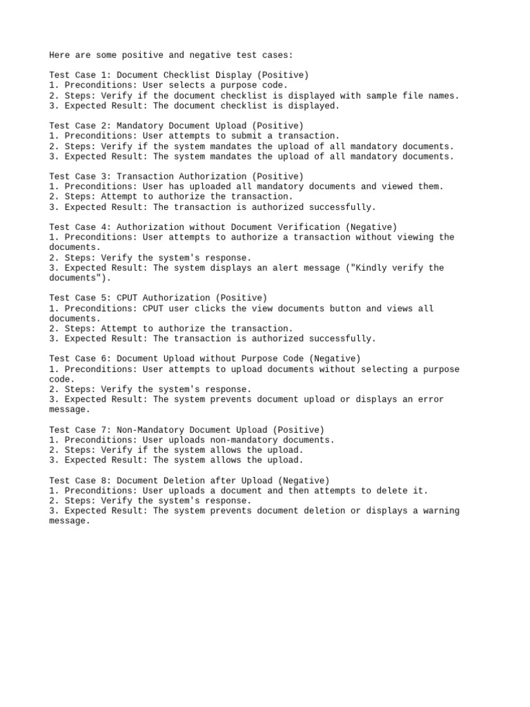 Test Cases 6 DMF | PDF