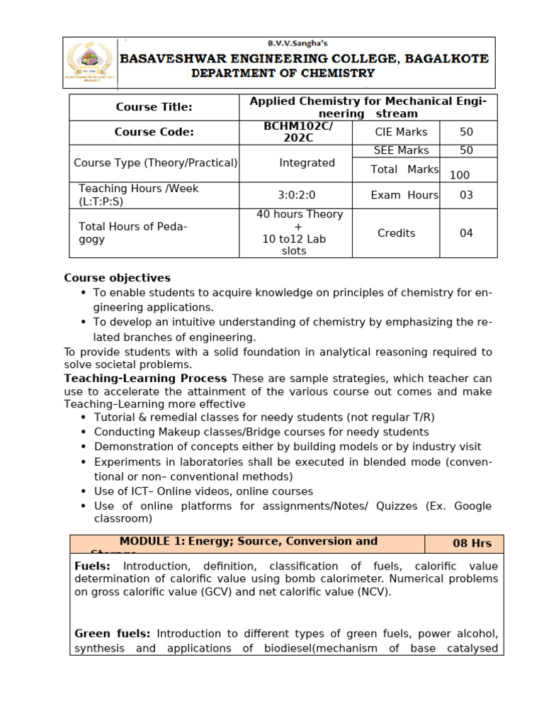 Applied Chemistry for Mechanical Engineering | PDF | Corrosion ...