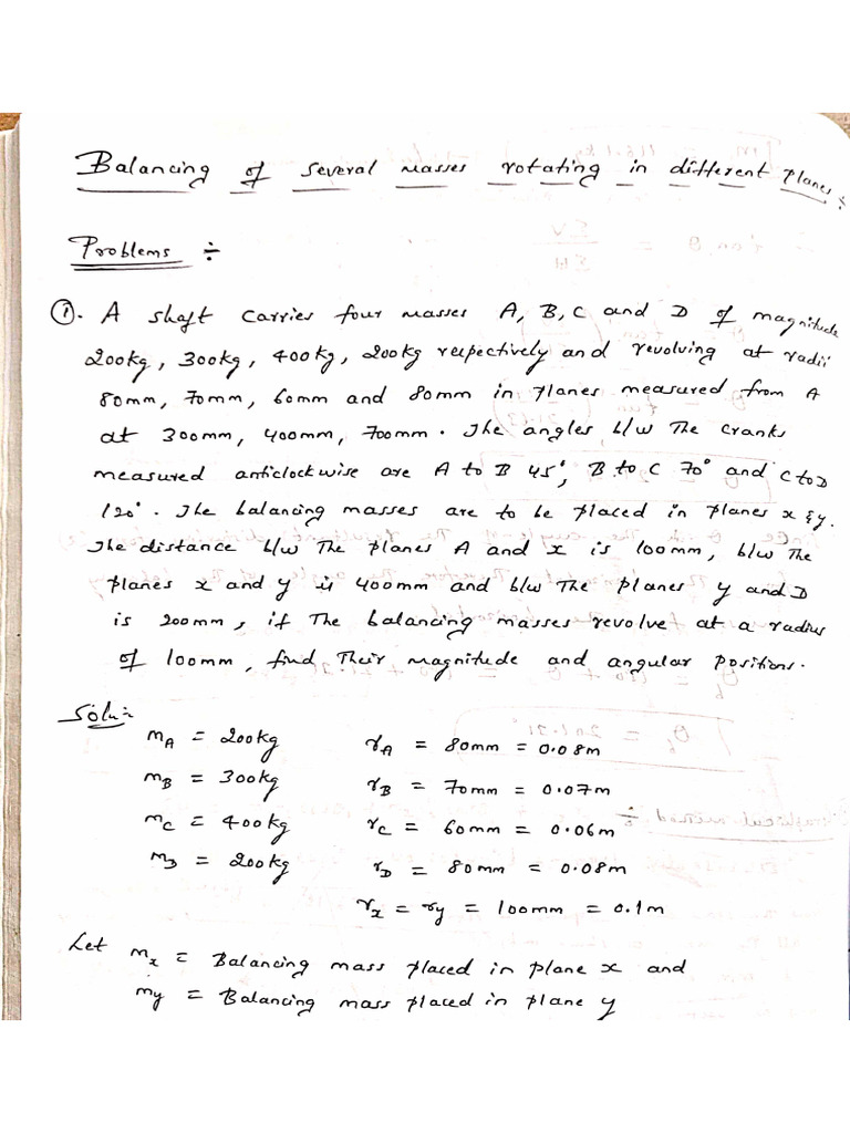 Balancing Problems | PDF