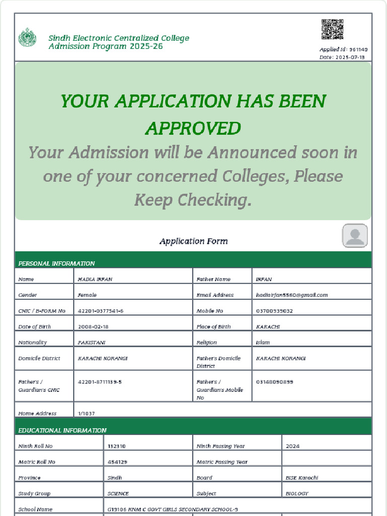 Seccapletter-HADIA IRFAN | PDF