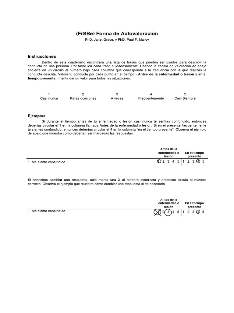 FrSBe PACIENTE | PDF