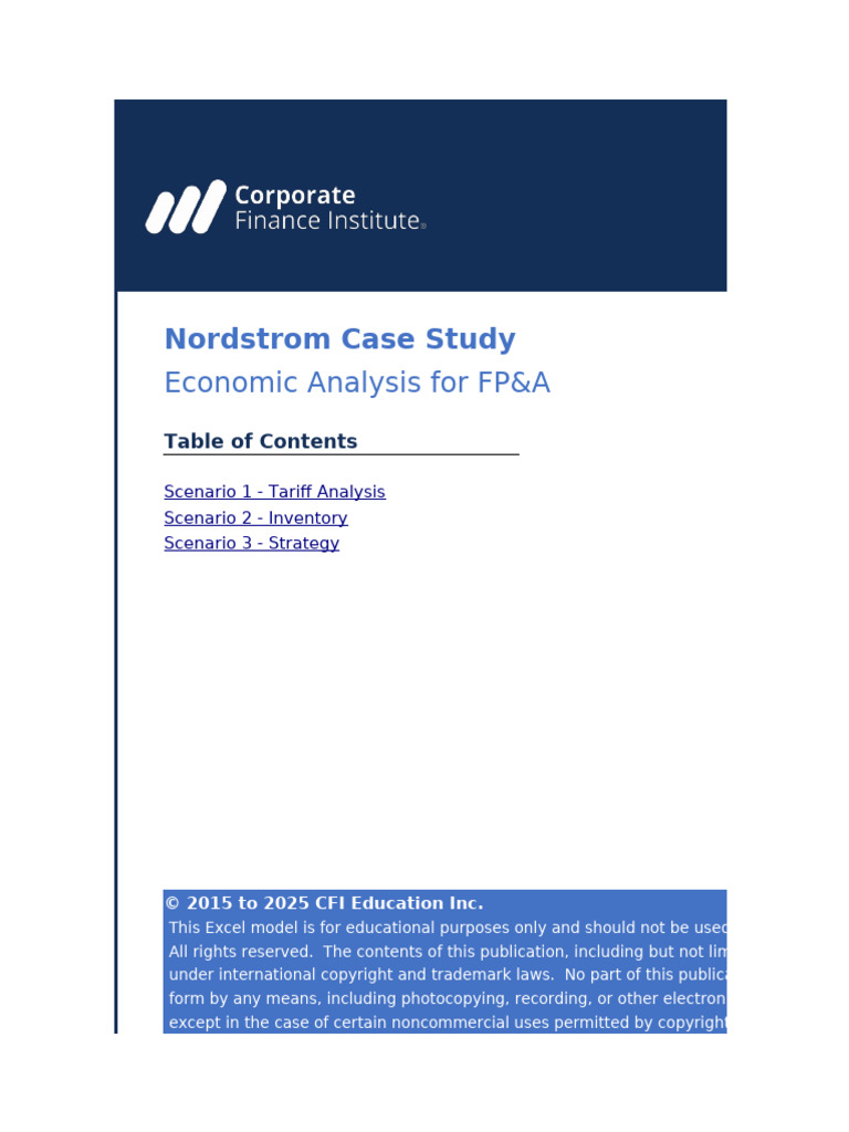 Nordstrom Case Study Analysis Solution | PDF | Performance Indicator | Inventory