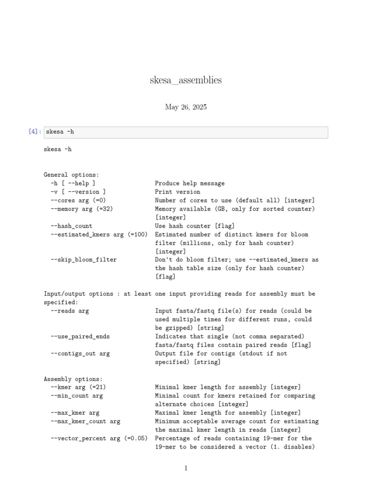 Skesa Assemblies-1 | PDF | Computational Biology | Biostatistics