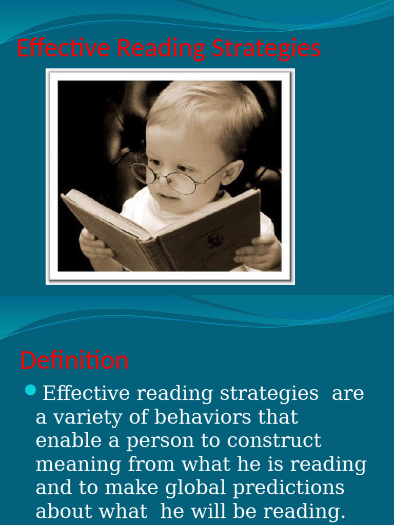 Effective Reading Strategies | PDF | Reading Comprehension | Learning
